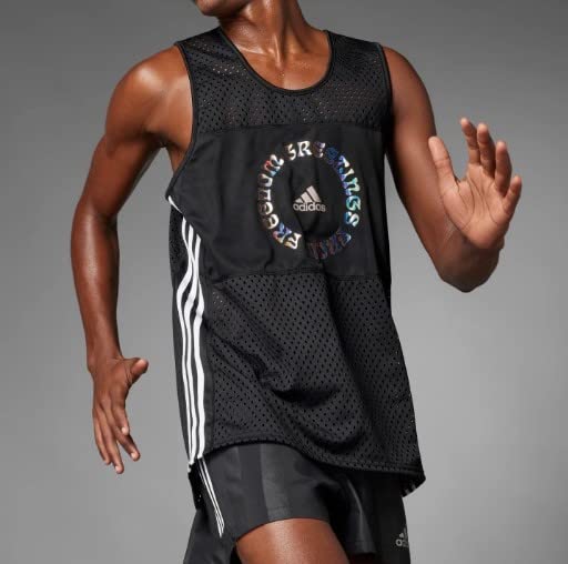 adidas Men's Running Break The NORM Tank TOP Black Size XL