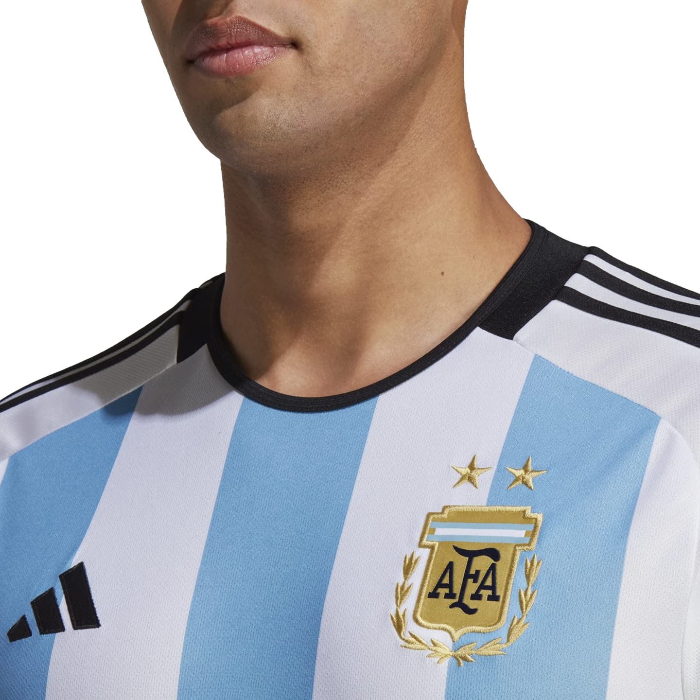 adidas Men's Soccer Argentina 22 Home Jersey (as1, Alpha, m, Regular, Regular, Medium) White/Blue