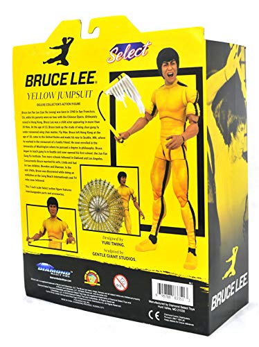 Diamond Select Toys Bruce Lee (Yellow Jumpsuit Version) Select Action Figure, Multicolor, Standard