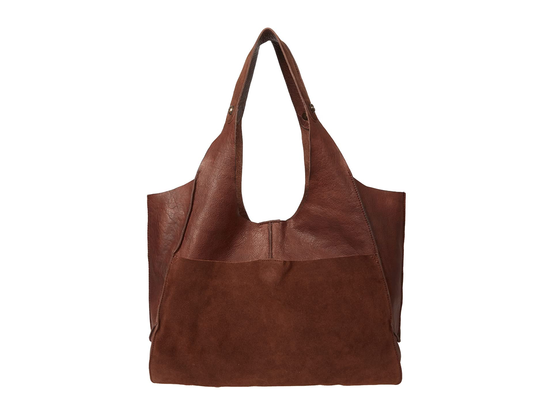 Free People Tuscan Leather Tote Chocolate One Size