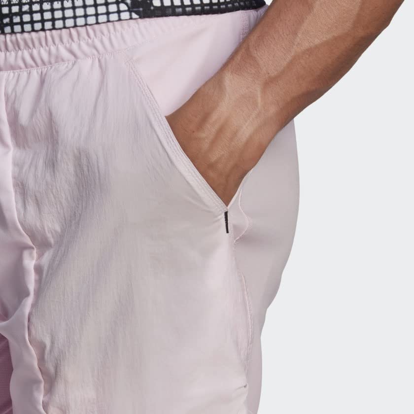 adidas Men's Tennis US Series 2 in 1 Shorts, Clear Pink, Medium