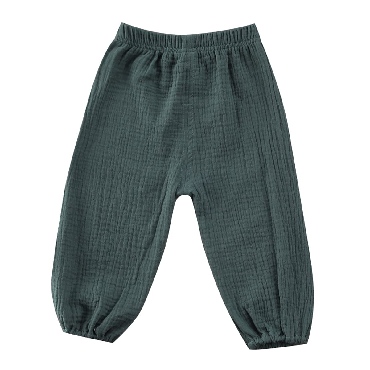 BULINGNA Cute Toddler Kids Baby Boy Girl Casual Eelastic Harem Long Pants Bloomers (Green, 3-4 Years)