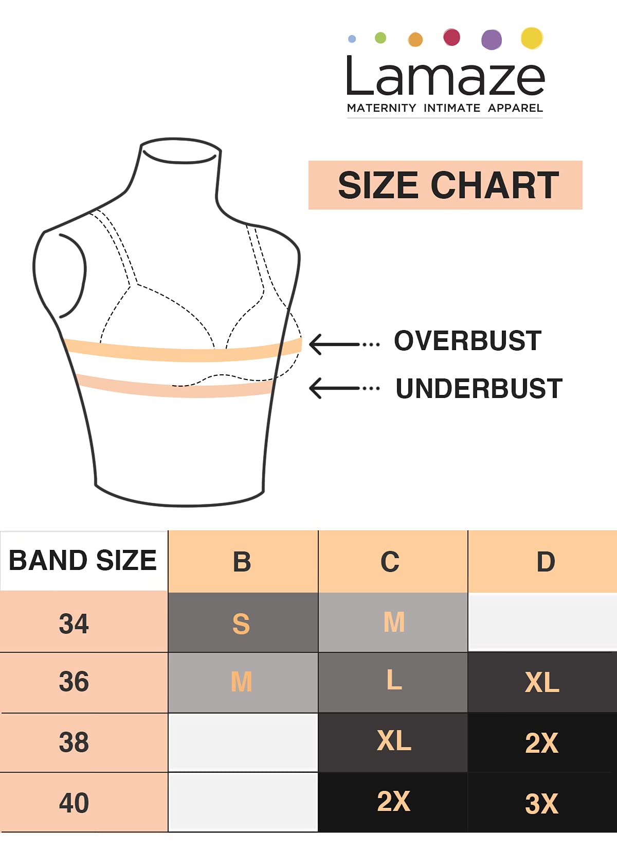 Lamaze womens Cotton Spandex Sleep for Nursing and Maternity Full Coverage Bra, Heather Grey, Large US