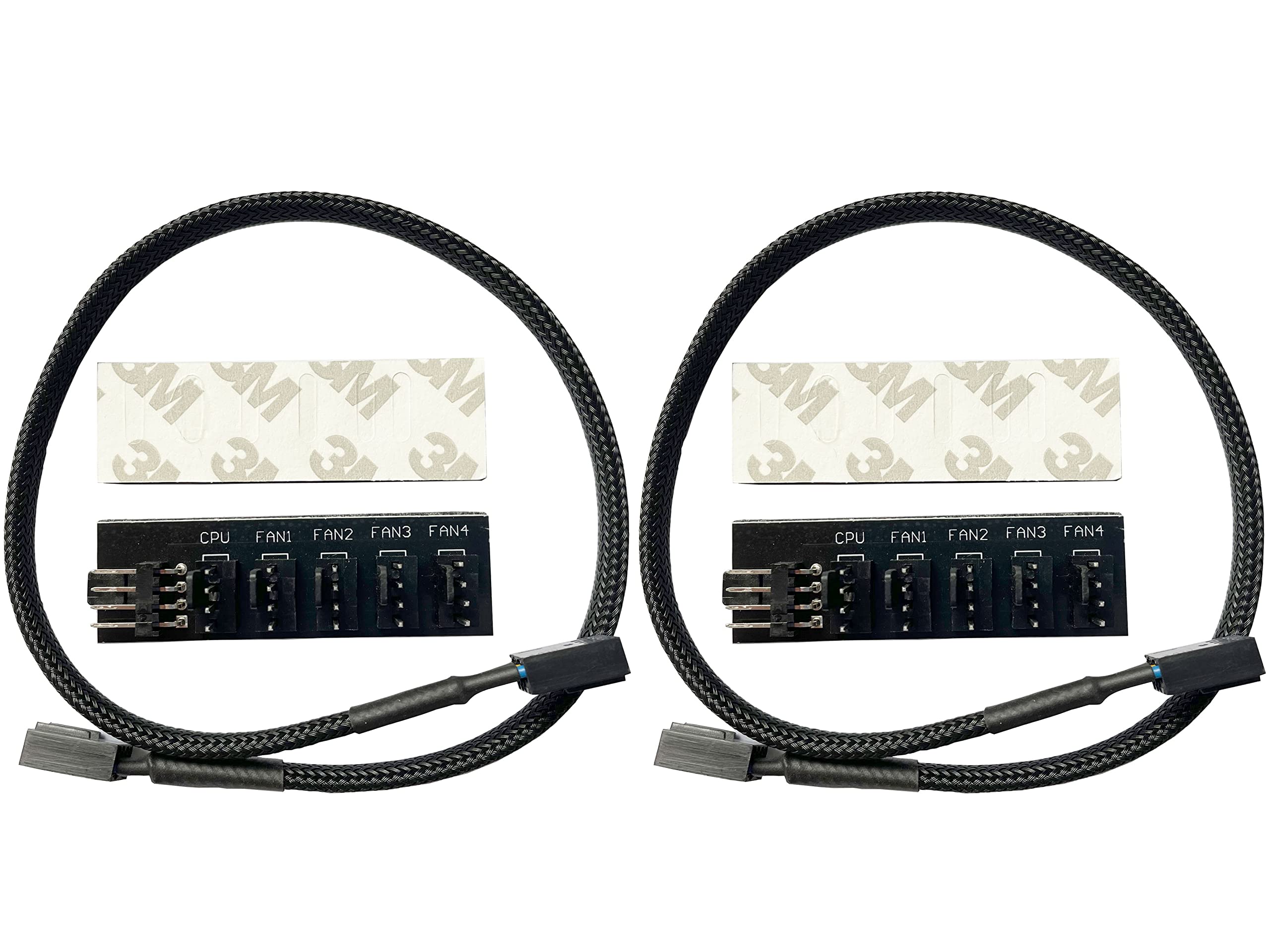Aypzuke 1 Pack PWM Fan Splitter Hub for Compuer Cooler Case Fans 1 to 5 Way(4pin+3pin)