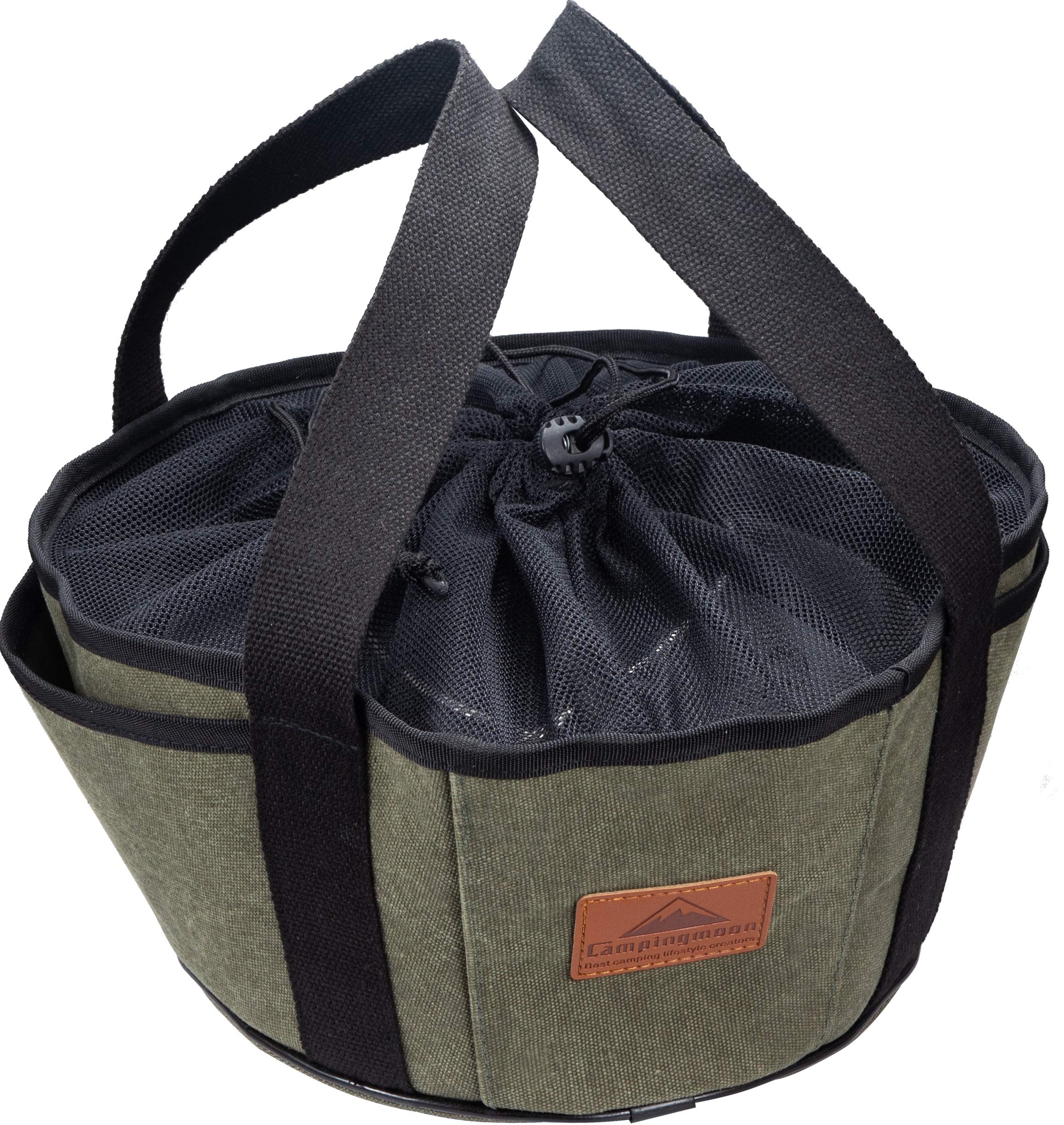 CAMPINGMOON Canvas Carry Bag for 10-inch Dutch Oven DO-28BK