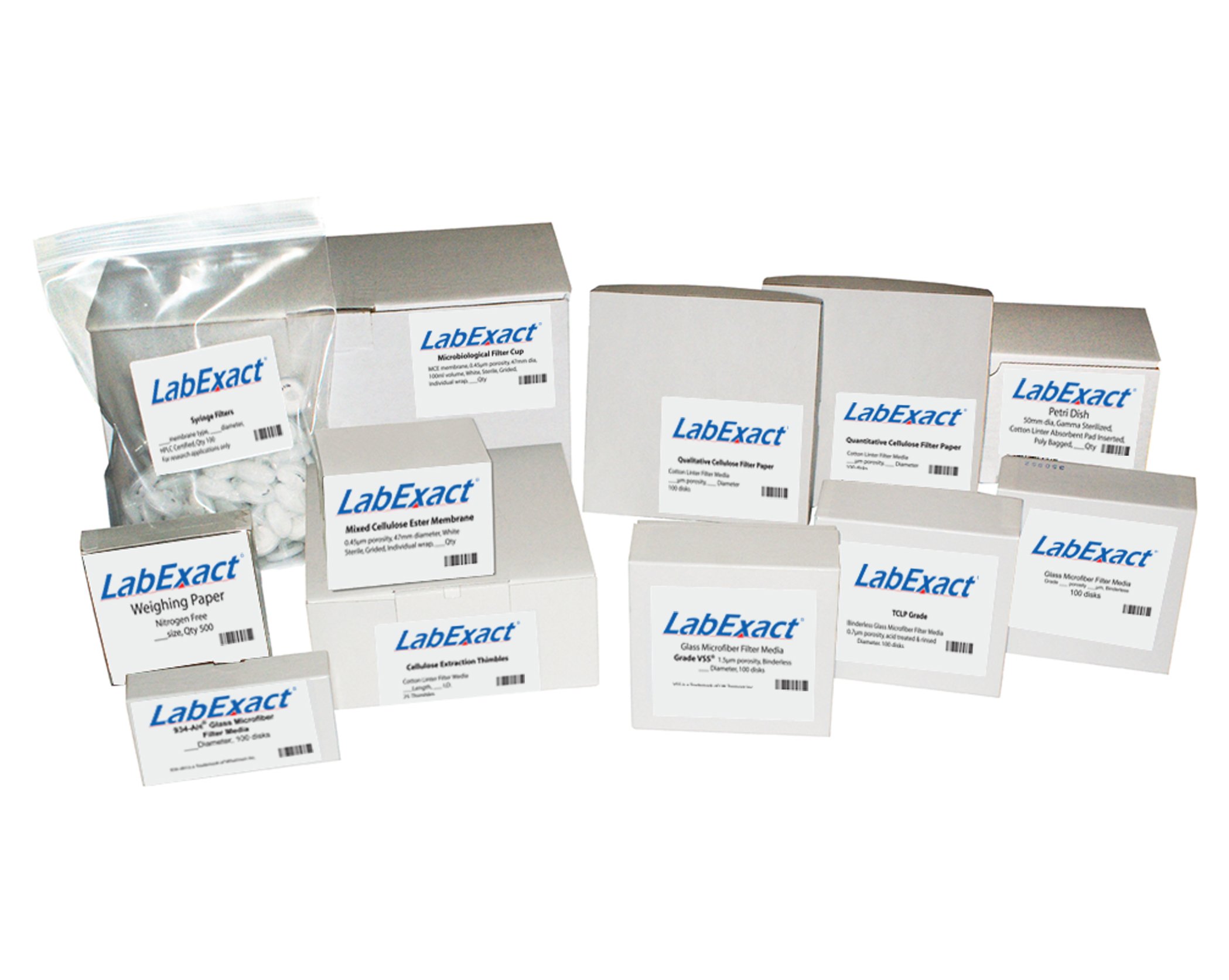 LabExact 1200140 Grade TSS Glass Microfiber Filter, Binderless Borosilicate Glass, 1.5µm, 2.1cm (Pack of 100)