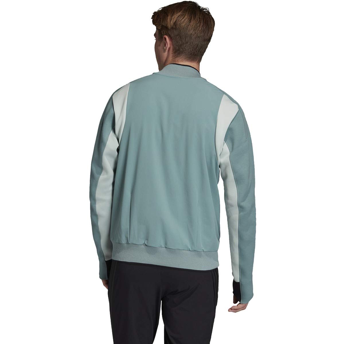 adidas Men's USA Volleyball Varcity Jacket Vapour Steel Medium