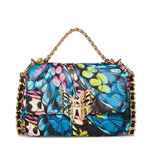 Betsey Johnson Butterfly Lock Crossbody, Blue Multi