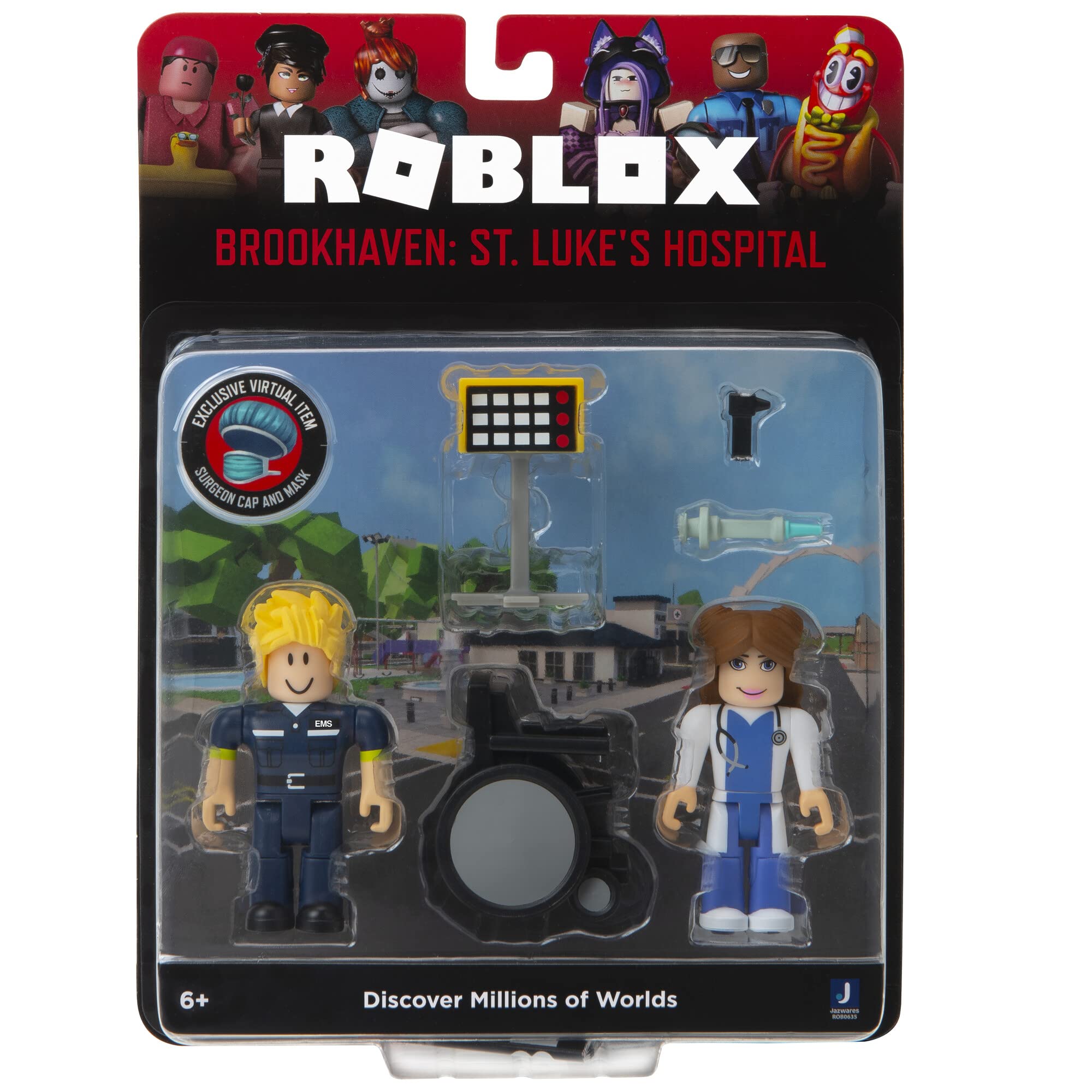 Roblox Action Collection - Brookhaven: St. Luke's Hospital Game Pack [Includes Exclusive Virtual Item]