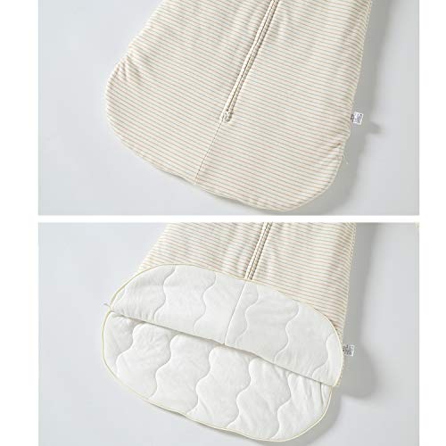 Newborn Baby Sleeping Sack Bag Winter Warm Padded Wearable Blanket Swaddle 2.5 Tog, Striped 0-8 Months