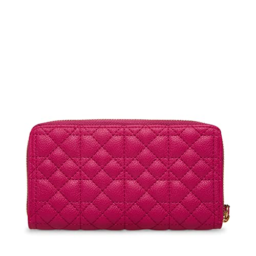 Anne Klein Womens Ak Ak Zip Around Wallet quilted chain tote, Orchid, One Size US