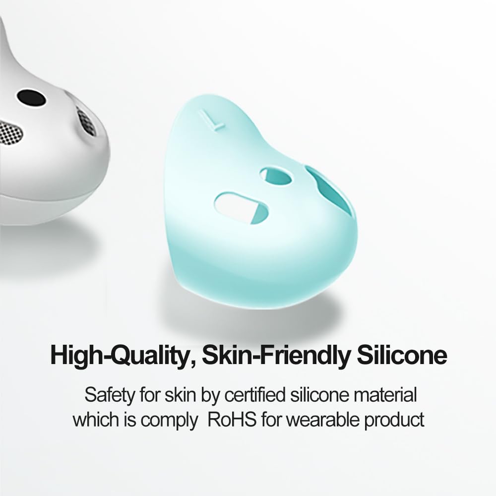 diofit Skin-Friendly Silicone Tips for Galaxy Buds Live. Comfortable Wearing. Stable Fit, 2 Pairs (Black)