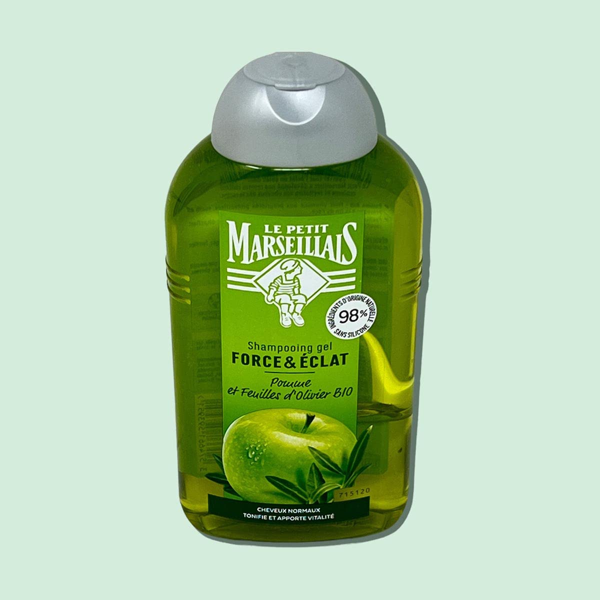 Le Petit Marseillais French Shampoo - Apple Extract, Olive Leaf for Normal Hair - 8.4 oz
