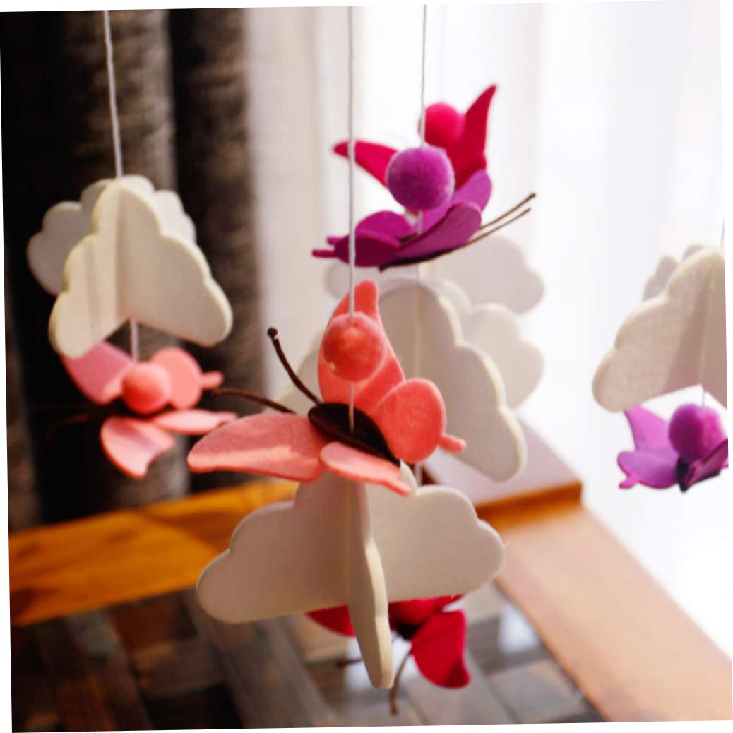 Baby Crib Mobile, Clouds, Butterflies, Crib Decor, Nursery Decor for Boys and Girls, Baby Shower Gift, Unique Mobile Decor