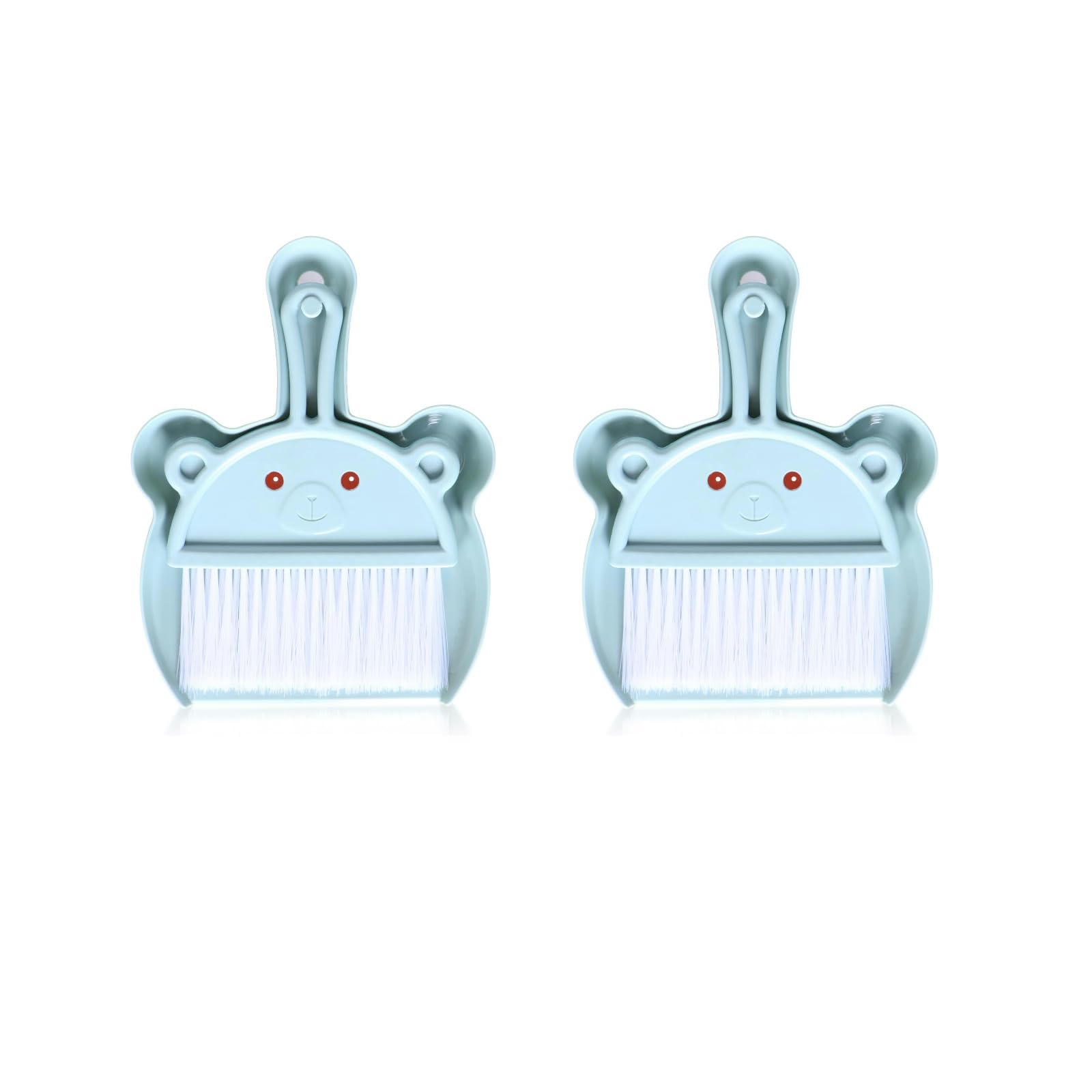 Blue Small Broom and Dustpan Set Snap-On Design Mini Broom and Dustpan Set Hand Broom and Dustpan Set Small Dustpan and Brush Set Mini Dustpan and Brush Set for Countertops and Surfaces