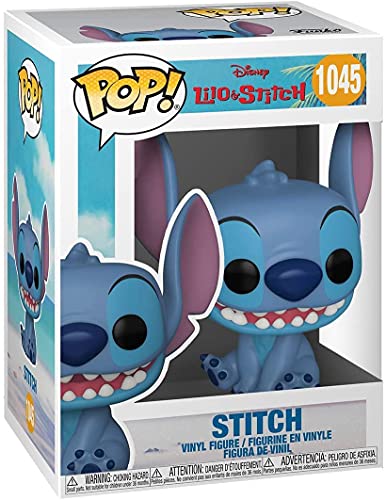 Funko Disney: Lilo & Stitch - Smiling Seated Stitch Pop! Vinyl Figure (Bundled with Compatible Pop Box Protector Case)