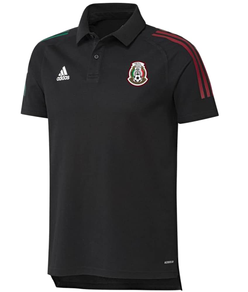 adidas Mexico FMF Polo Shirt - Black 2020-21 (3X-Large)