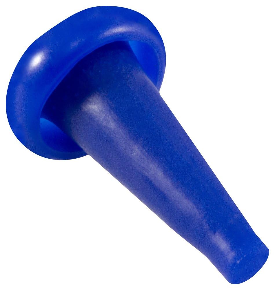 Caplugs TP-6 – TP Series – Tapered Vinyl Plugs, 1000 Pack, Min Hole Diameter 0.10" x Max Hole Diameter 0.20" x Length 0.50", Blue, Flexible, Small Hole Plugs (99191867)