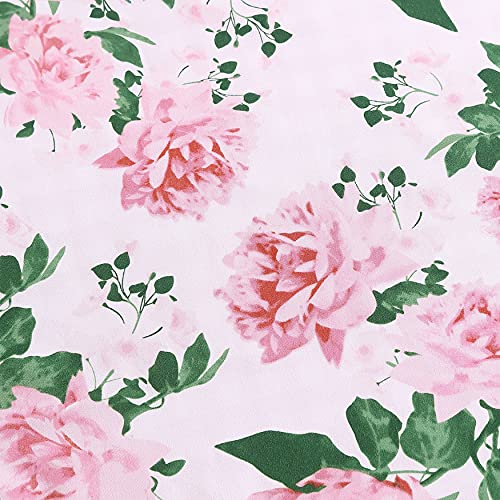 Betsey Johnson - Queen Duvet Cover Set, Reversible Bedding with Matching Shams, All Season Home Decor (Blooming Roses Pink, Queen)