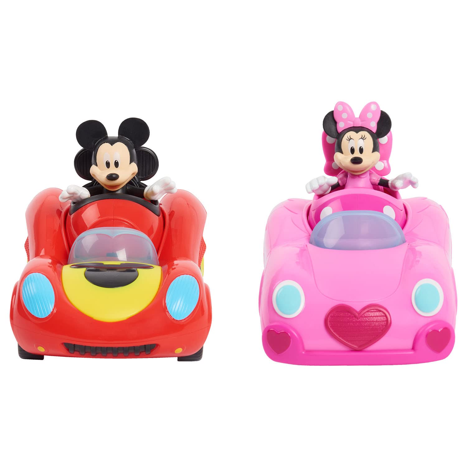 Disney Junior Mickey Mouse Funhouse Transforming Vehicle, Mickey Mouse, Red Toy Car, Preschool, Officially Licensed Kids Toys for Ages 3 Up by Just Play