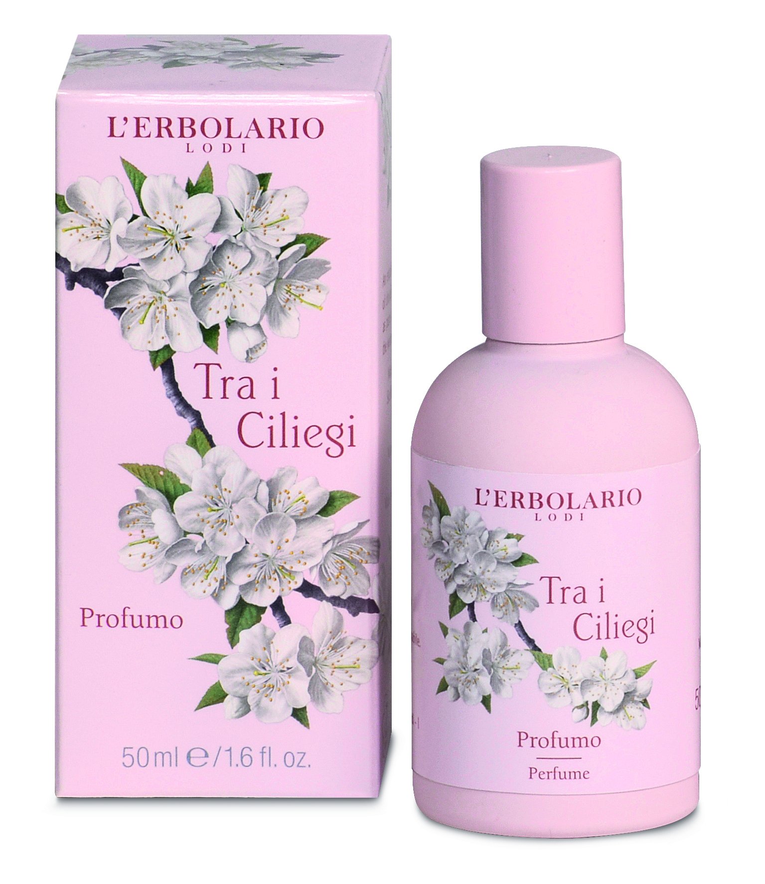 L'Erbolario Tra I Ciliegi - Notes Of Cherry Blossom, Jasmine And Tonka Bean - Floral, Fruity Fragrance For Women - Sweet Scent - Long Lasting Wear - Cruelty Free - 1.6 Oz EDP Spray