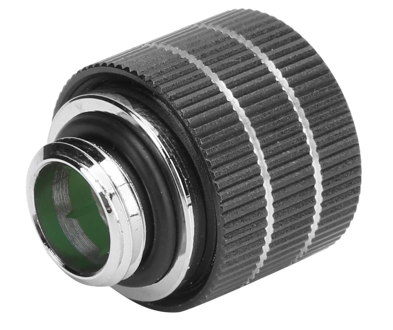 Dracaena 6 pack G1/4” thread to OD 14mm Hard tube compression fitting, anti-off adapter for Computer water cooling system, Black