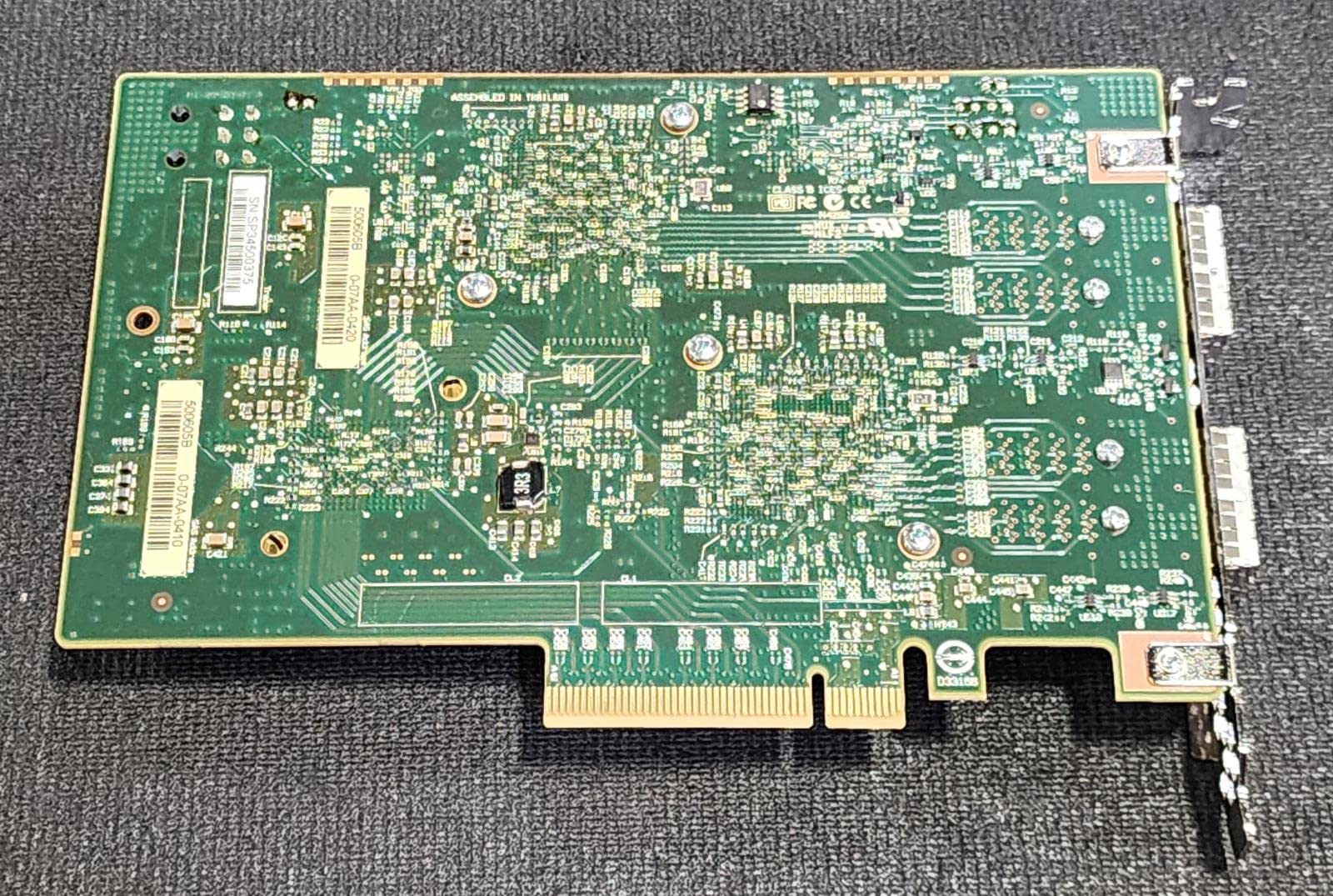 LSI Logic H5-25520-00 LSI Logic Controller Card H5-25520-00 9300-16e Single 16Port 12Gb/s SAS/SATA PCI-Express HBA Brown Box