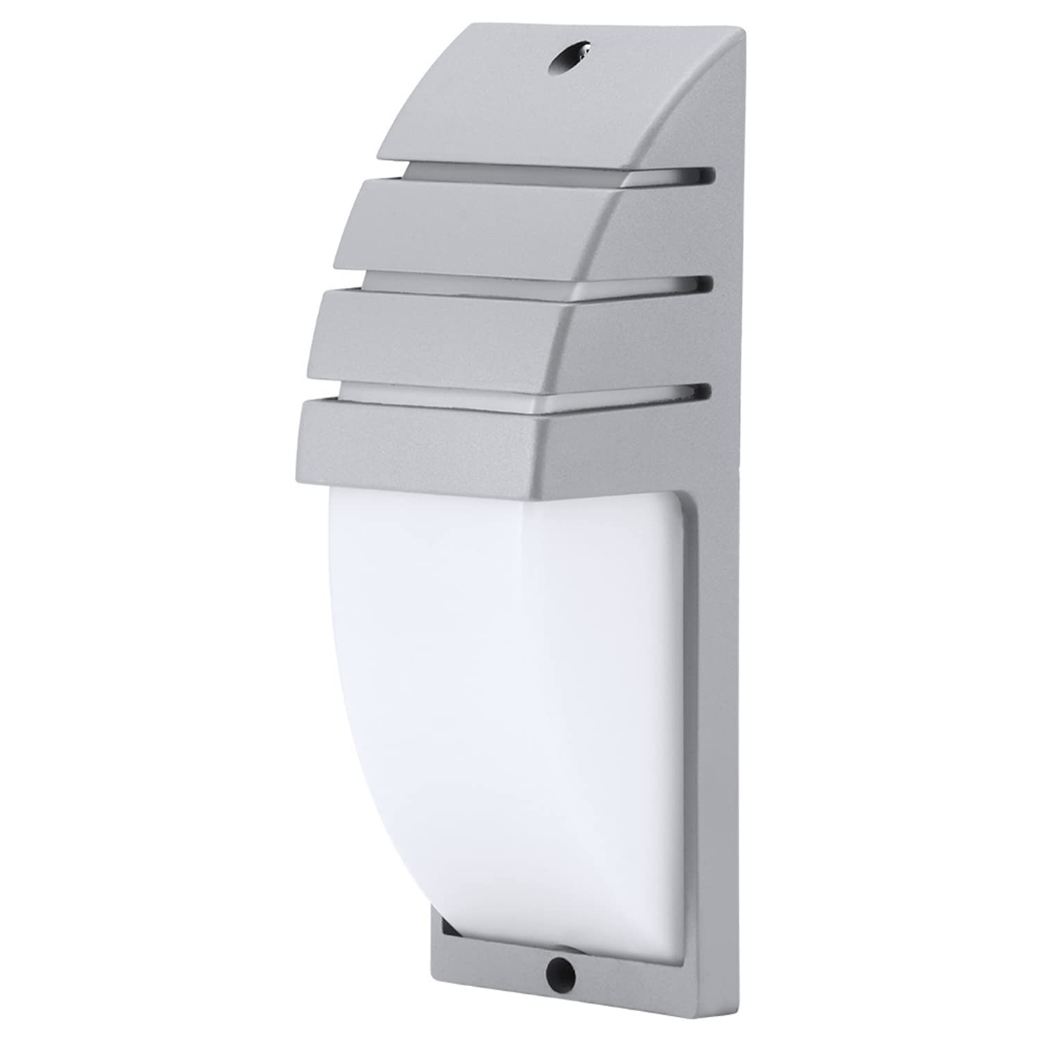 Modern and Simple Led Home Wall Lamp Aluminum Corridor Aisle Outdoor Waterproof Garden Light Porch Radar Motion Sensor Courtyard Ac90~260v (White)