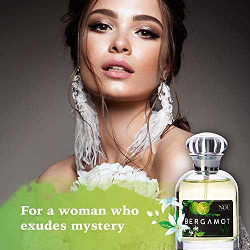 NOU Bergamot Perfume – Citrus Perfume – Natural Perfume for Women with Essential Oils – Fresh Smelling Perfume with Citrus and Musk Notes Bergamot Perfume for Women 1.7 fl oz EDP