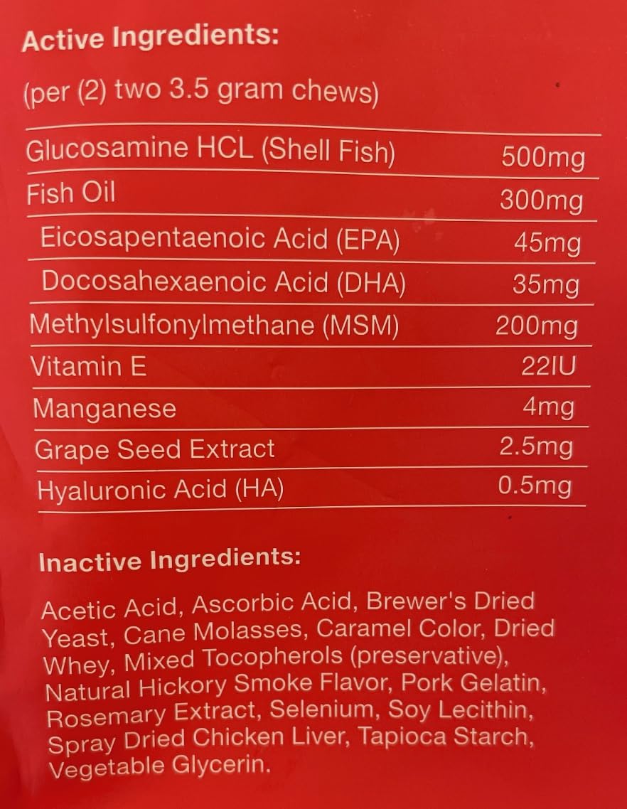BUDDIO Advanced Hip & Joint Dog Supplement – High-Potency Glucosamine, Fish Oil, Vitamin E, Manganese – Tasty Chicken Liver Flavored Soft Chews, 90 Count – Vet Recommended for Enhanced Mobility