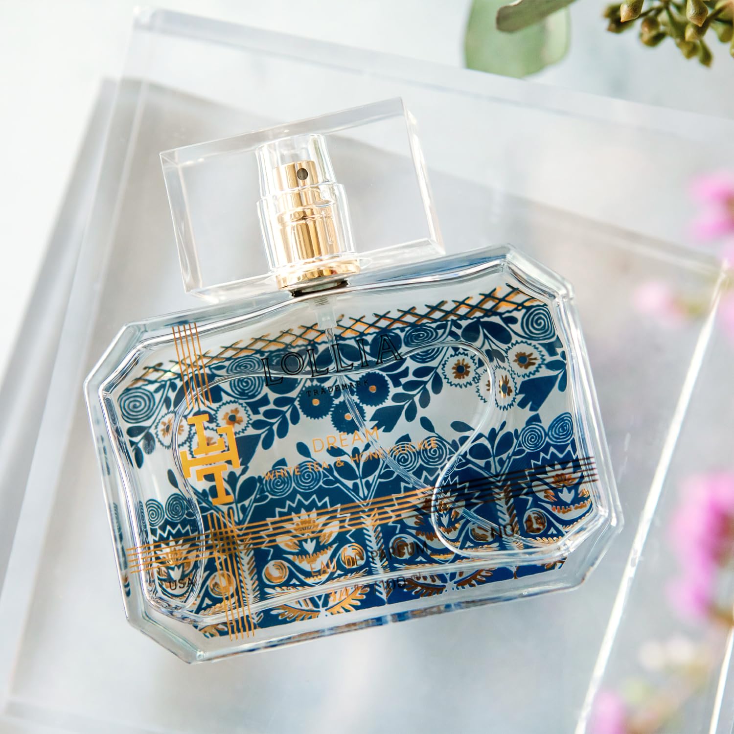 LOLLIA Dream Eau de Parfum, 3.4 fl. oz. - White Tea & Honeysuckle – Beautifully Captivating Perfume, Women’s Perfume, Eau de Parfum Spray for Women, Women’s Fragrance