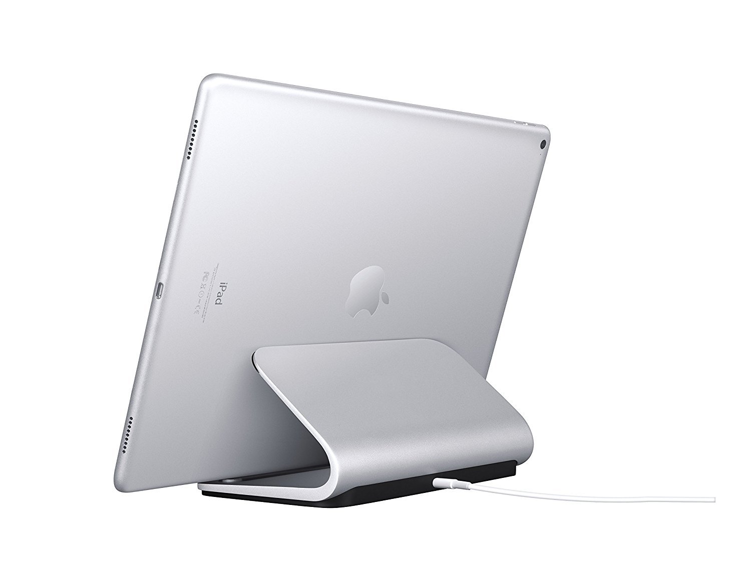 Logitech Base Charging Stand For IPad Pro 9.7-inch,10.5-inch, 12.9-inch (1st and 2nd gen) Premium Aluminum Construction Smart Connector Technology - Silver