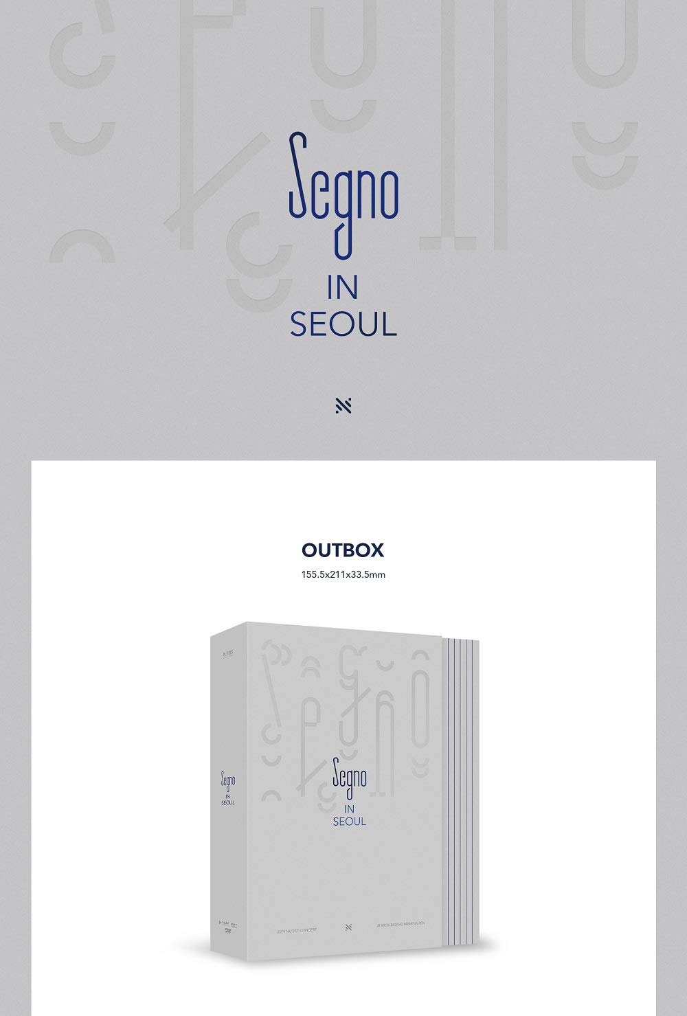 NUEST NU'EST - 2019 NU'EST CONCERT Segno IN SEOUL DVD 2Discs+156p Photobook+On Pack Poster+Postcard+Double Side Extra Photocards Set