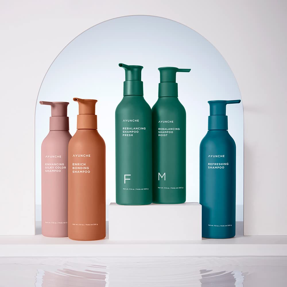 AYUNCHE Refreshing Shampoo 11.8oz + Hair Mask 6.76 fl oz + Serum 2.7fl oz