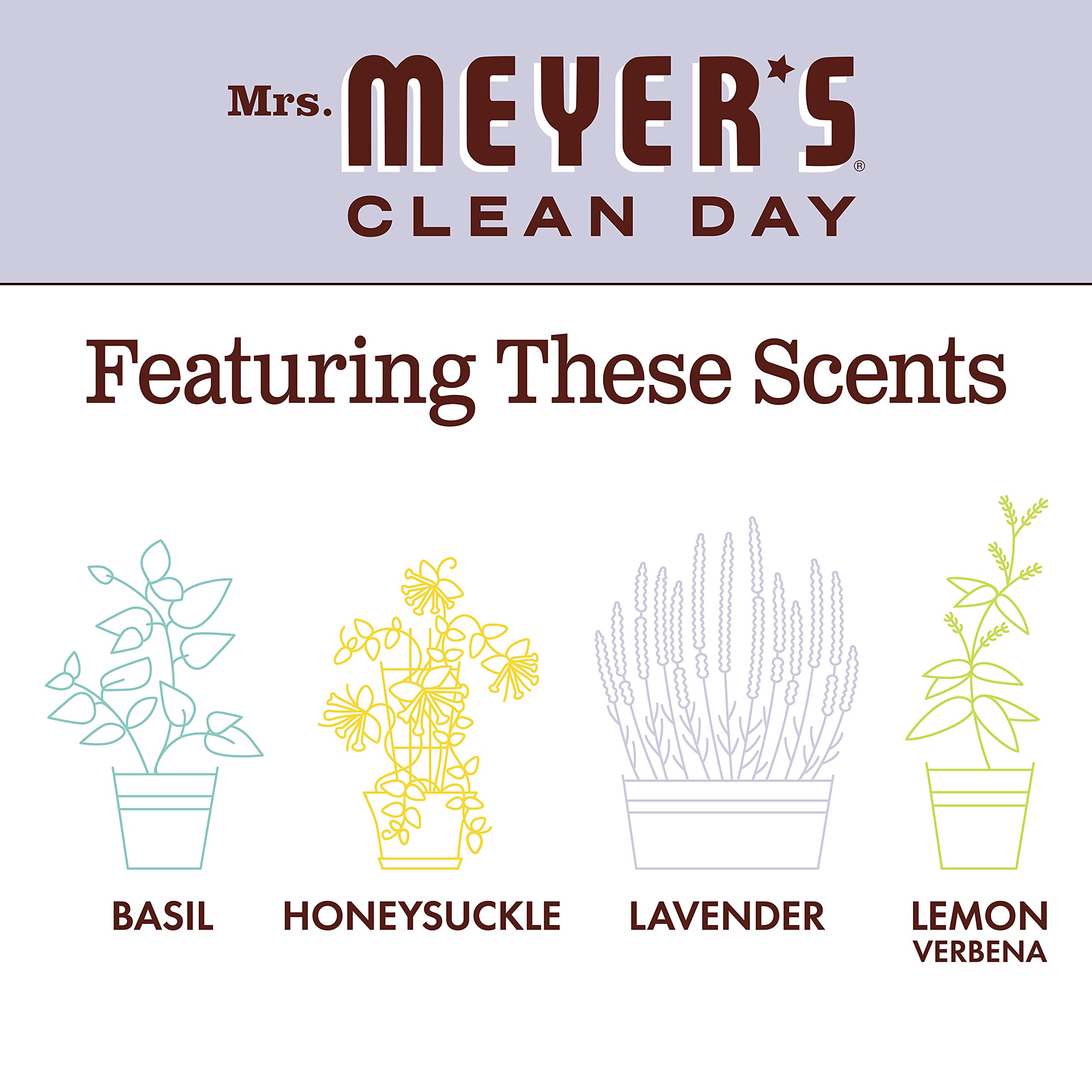 Mrs. Meyer's Clean Day Hand Soap Refill Lavender Multi-Packs 33 Fl Oz (Pack of 2)