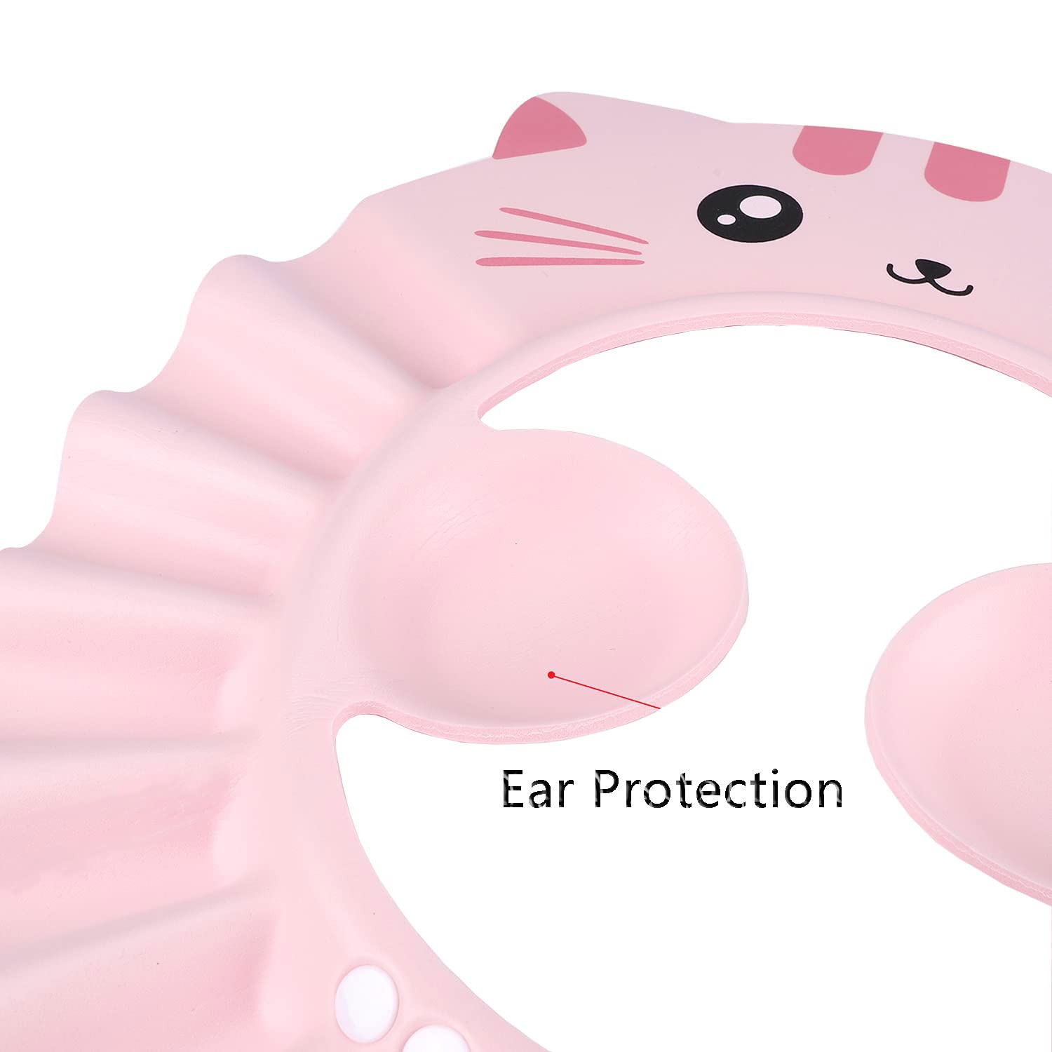 Baby Shower Cap Bath Visor Protection Adjustable Shower Bathing Cap Shield Safe Shower Shampoo Bathing Hair Washing Protector Visor Eye Ear Protection for Infants Toddlers Kids