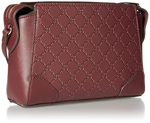 Nine West Brooklyn Crossbody, Merlot Logo