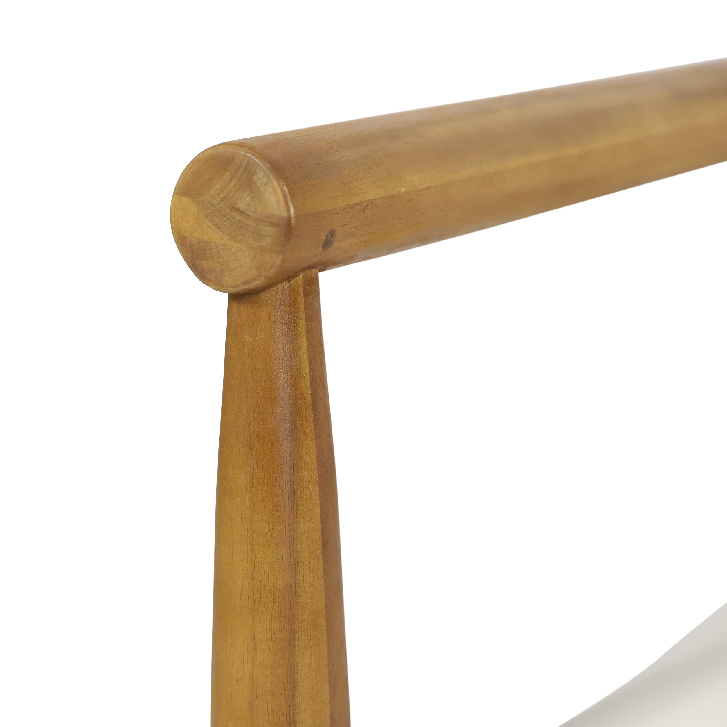 Christopher Knight Home 318120 Bonsallo Club Chair, Teak + Cream