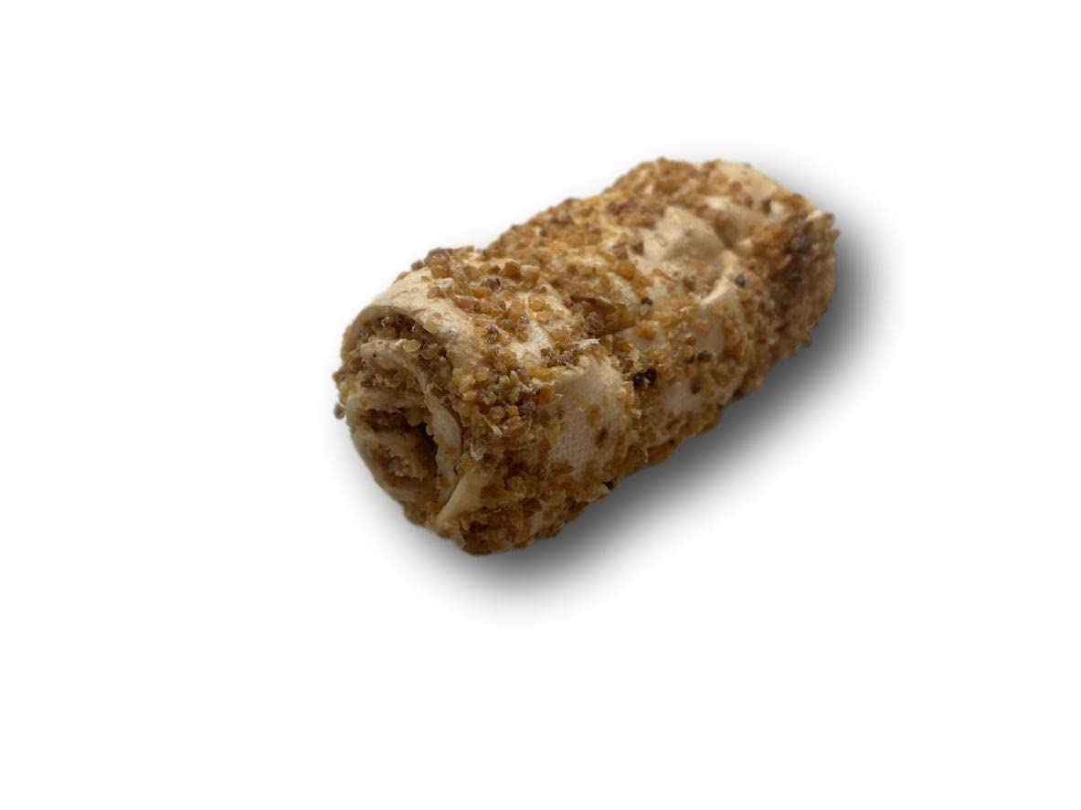 Top Dog Chews – 3” Mini Cheek Rolls with Bully Dust Sprinkles, 10 Pack, Long Lasting Dog Bones for Aggressive Chewers, Rawhide Free Dog Treats