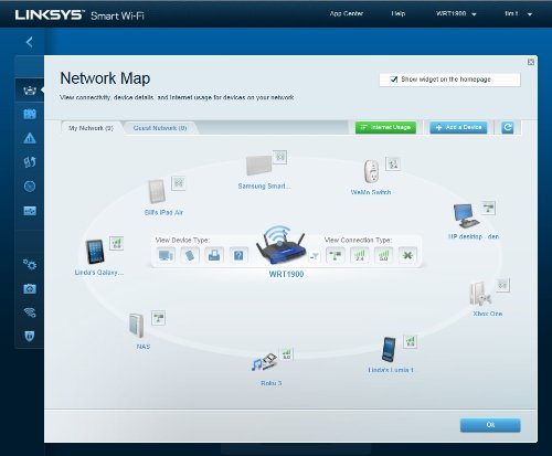 Linksys WRT1900AC 2.4 and 5GHz Dual Band Smart Wi-Fi Wireless AC Router (WRT1900AC-EJ)
