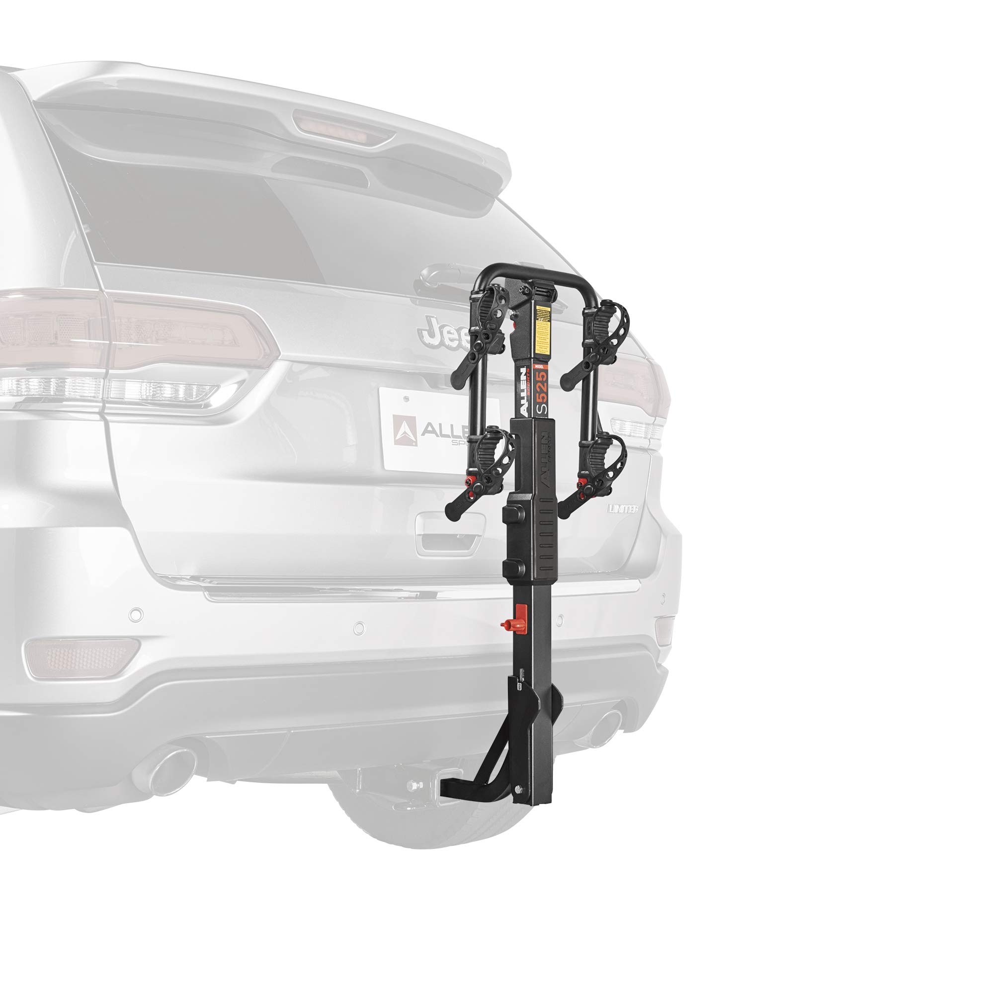 Allen Sports Premier Hitch Mounted 2-Bike Carrier, Model S525, Black