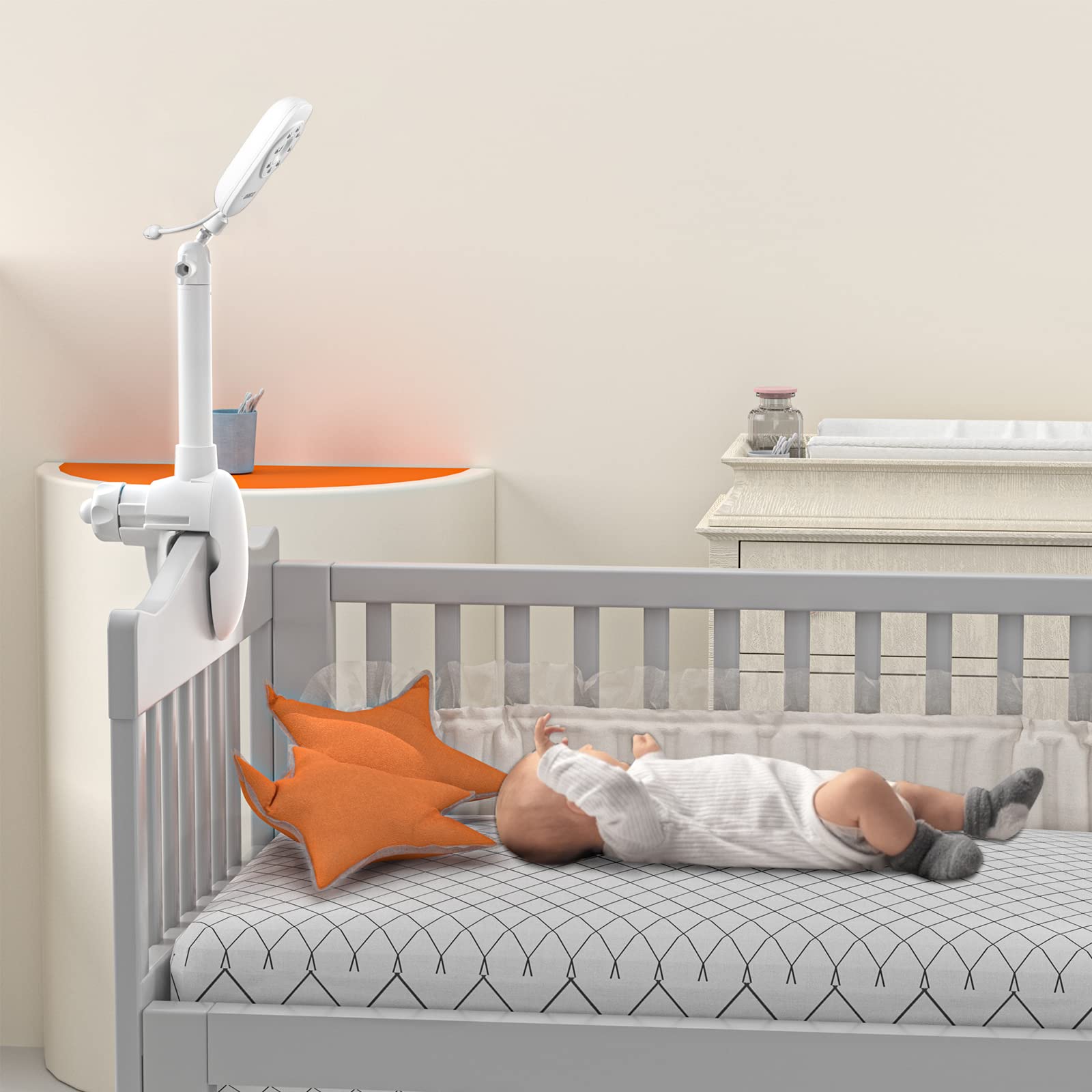 Aobelieve Baby Camera Crib Mount for ANMEATE SM24 Video Baby Monitor