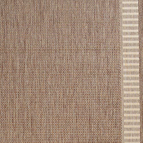 Couristan Recife 1681/1500 Wicker Rug, 5-Feet 3-Inch by 7-Feet 6-Inch, Stitch/Cocoa/Natural