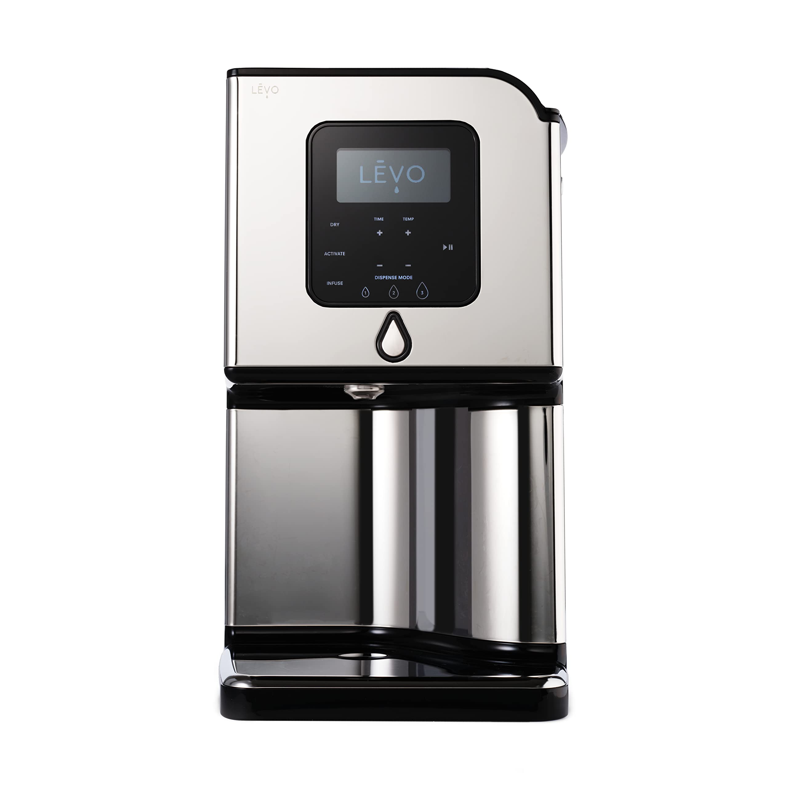 LEVO Lux - Premium Herbal Oil Infusion Machine - Botanical Extractor - Herb Dryer, Decarboxylator, & Oil Infuser - Gourmet Edible Infusion Maker - For Infused Gummies, Brownies & More - Silver