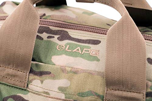 LAPG Tactical Bailout Gear Bag, Men's Diaper Bag, Tactical Dad Bug Out Bag, Range Go-To Bag, Multi-Pockets, Multicam