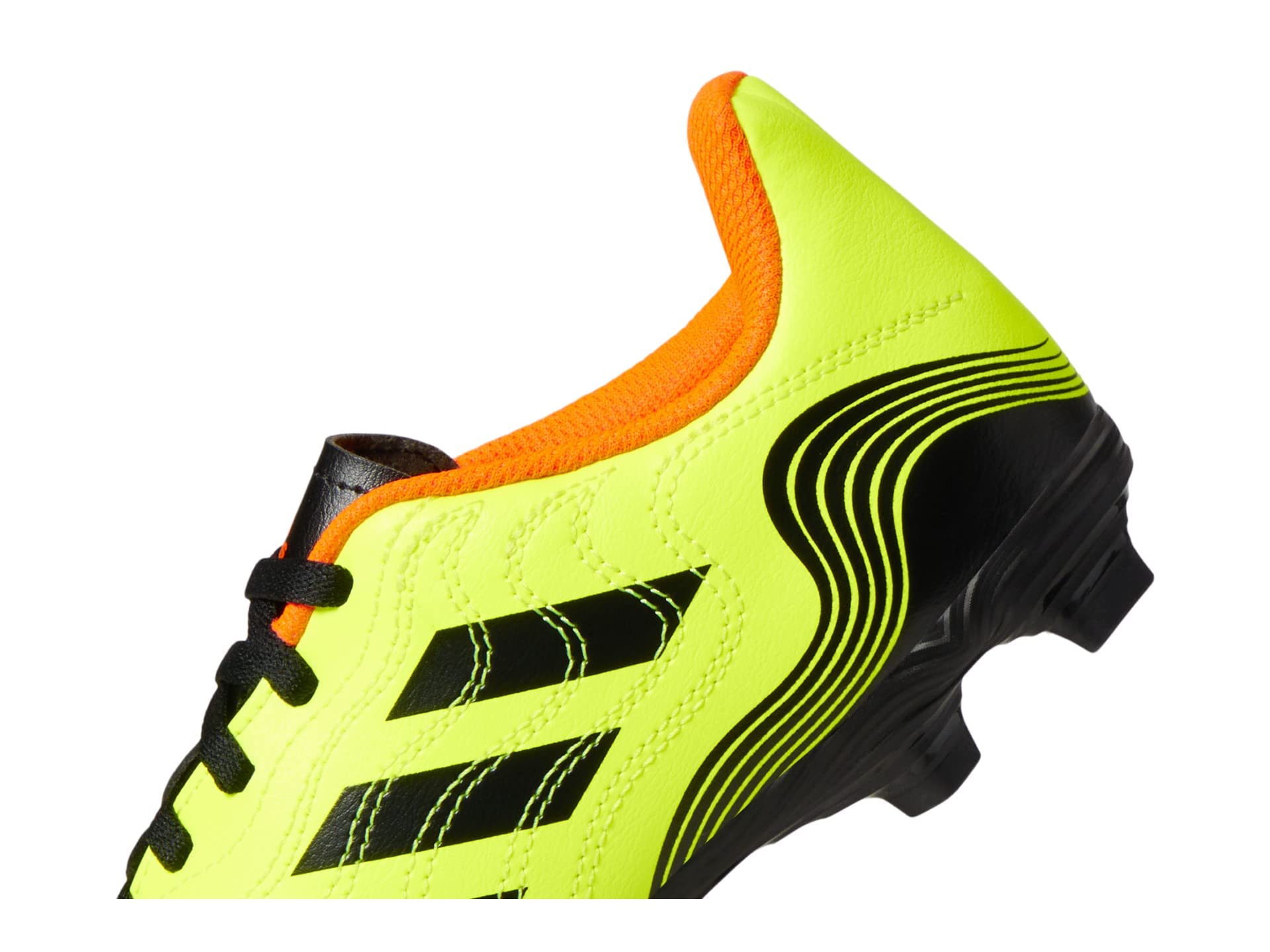 adidas Copa Sense.4 Flexible Ground Soccer Shoe, Team Solar Yellow/Black/Solar Red, 4 US Unisex Big Kid