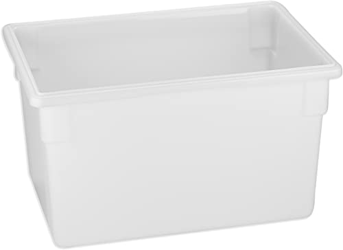 Carlisle FoodService Products Storplus Food Storage Container with Stackable Design for Catering, Buffets, Restaurants, Polyethylene (Pe), 21.5 Gallon, White, 21.5 Gallon, 26" x 18" x 15"