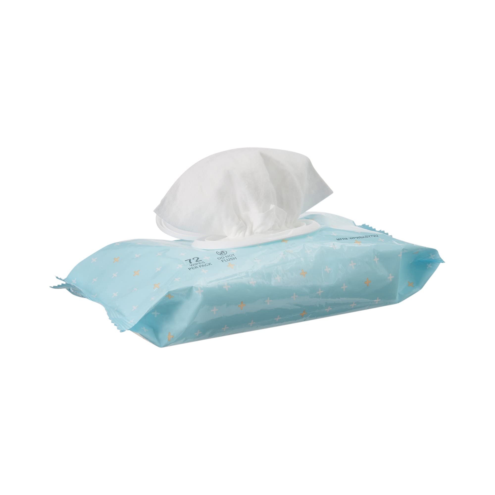 McKesson Baby Wipe with Aloe and Vitamin E, Unscented, Alcohol-Free, 72 Wipes, 12 Packs, 864 Total