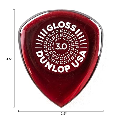 Dunlop Flow Gloss 3.0mm Guitar Picks-3 Pack