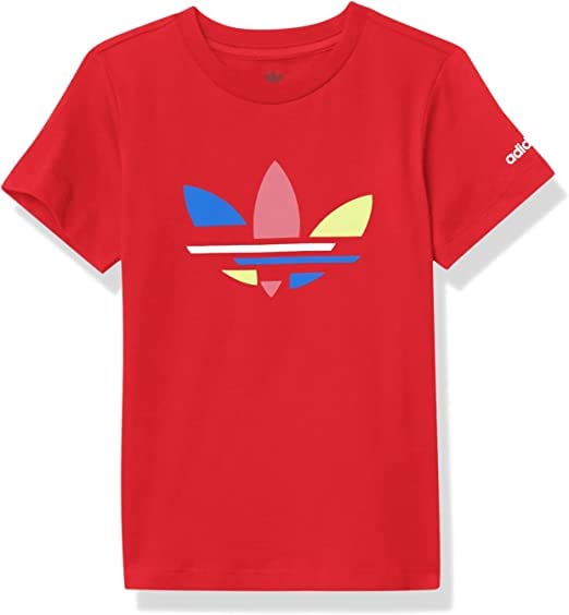 adidas Girl's Cropped T-Shirt Size X-Large Red